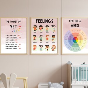 6 Calming Corner Posters ,feelings Poster, Feelings Chart, Feelings ...