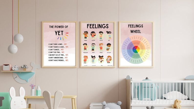 6 Calming Corner Posters feelings Poster Feelings Chart - Etsy
