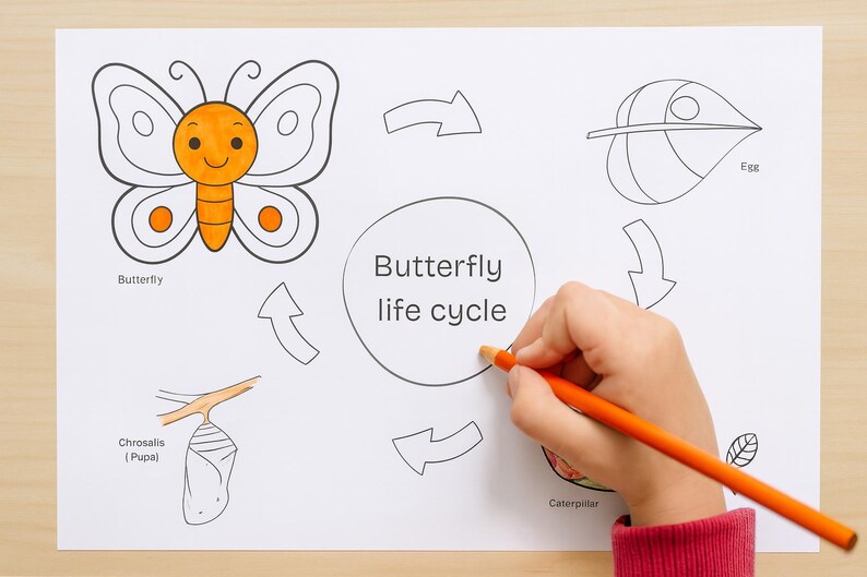 Spring Animals | Life Cycle Coloring Pages | Printable Educational ...