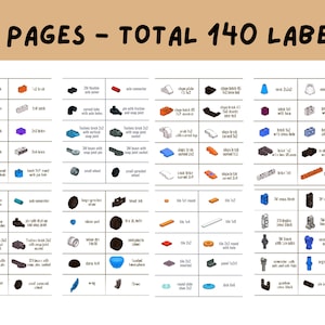Building Bricks Organization Labels | Trofast Bin Storage | Bricks ...