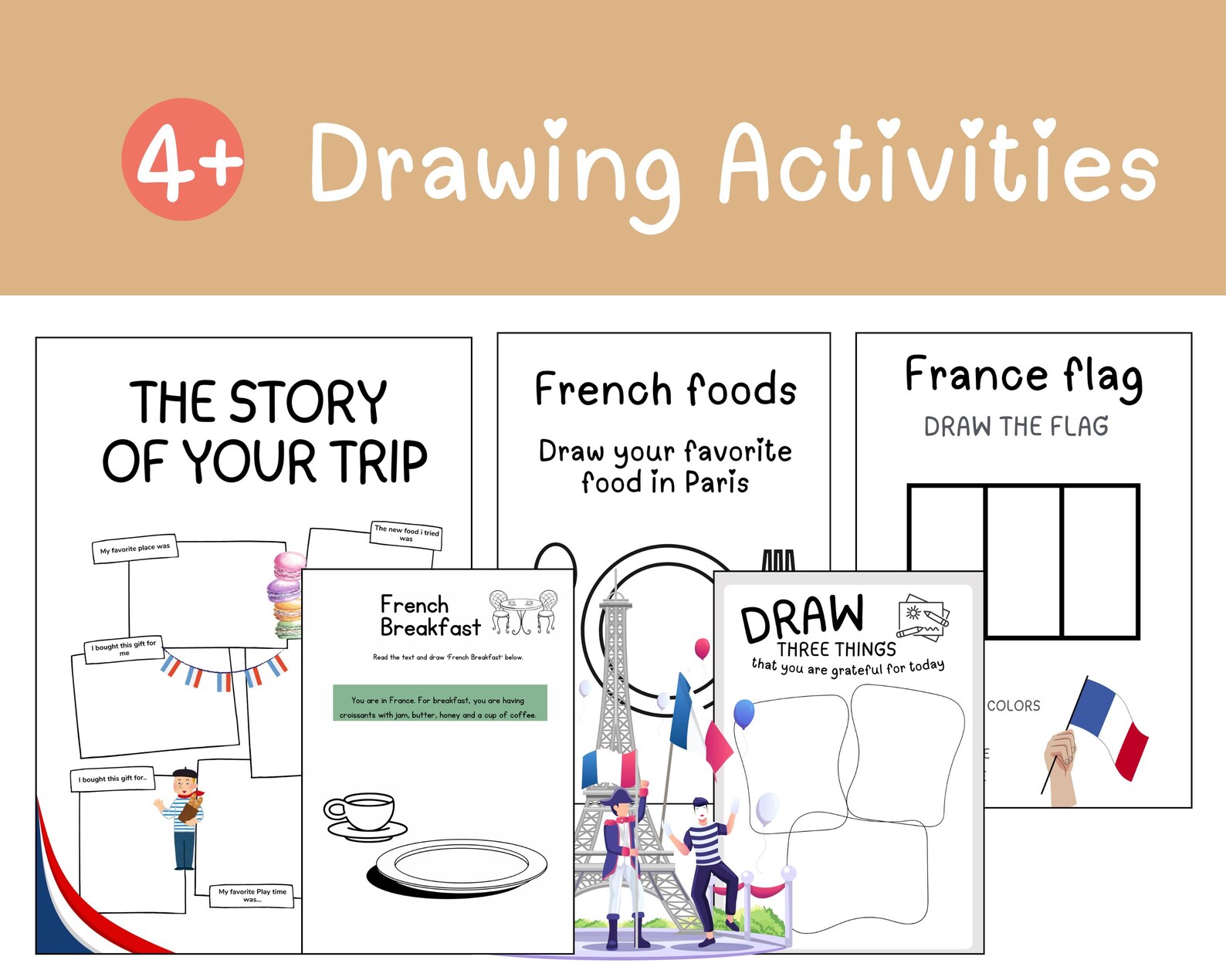 Let’s Explore France! Personalized Kids Activity Book, Travel Journal ...