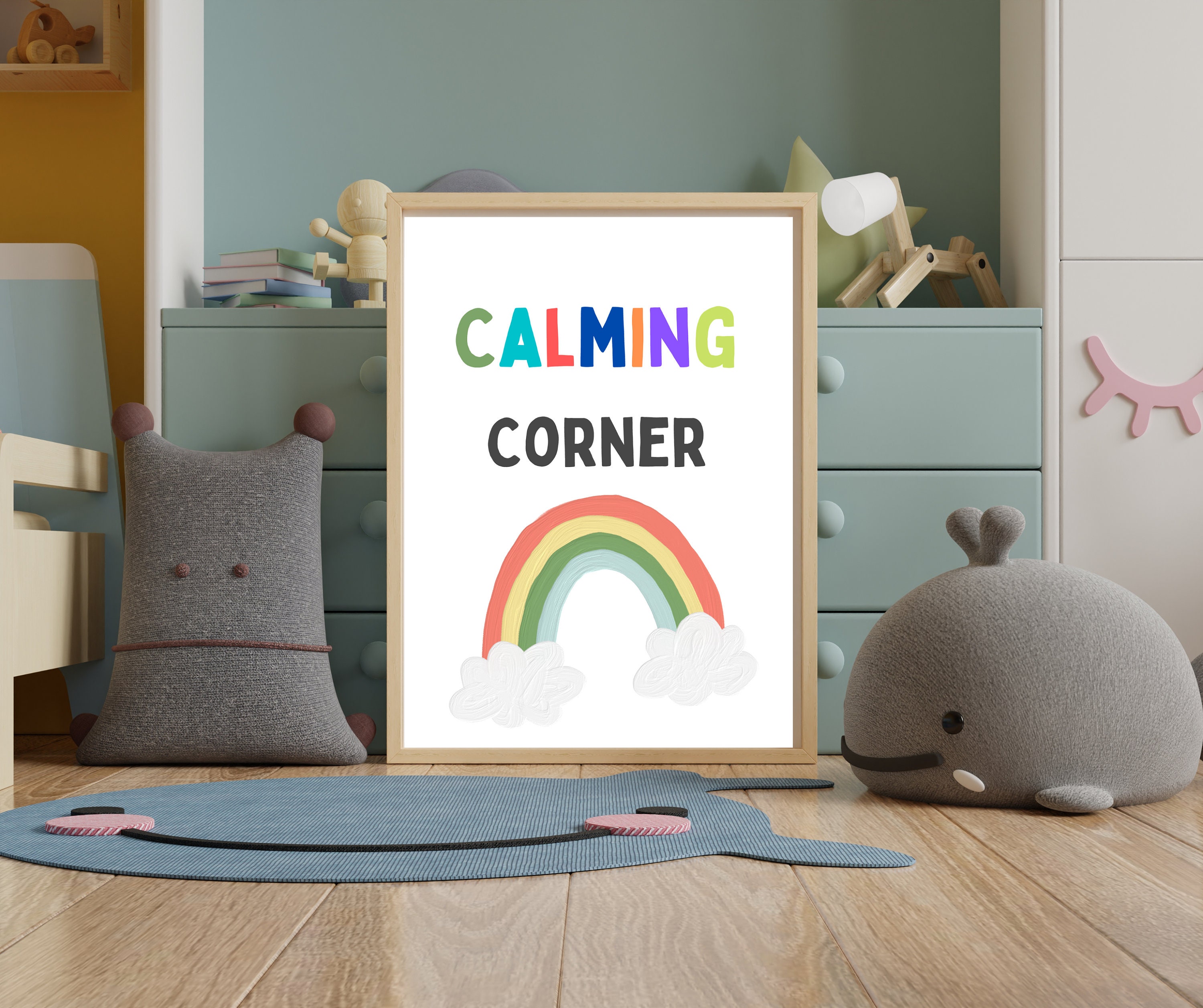 Calm Corner Posters - Feelings Wheel-breathing Shapes- Calming ...