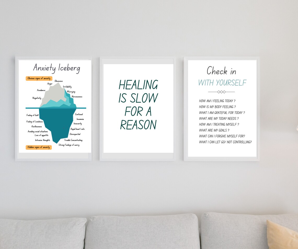 20 Therapist Office Decor Social Worker Posters Therapy Wall Art ...