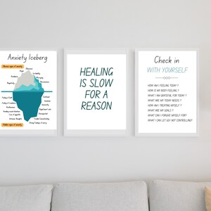 20 Therapist Office Decor Social Worker Posters Therapy Wall Art ...