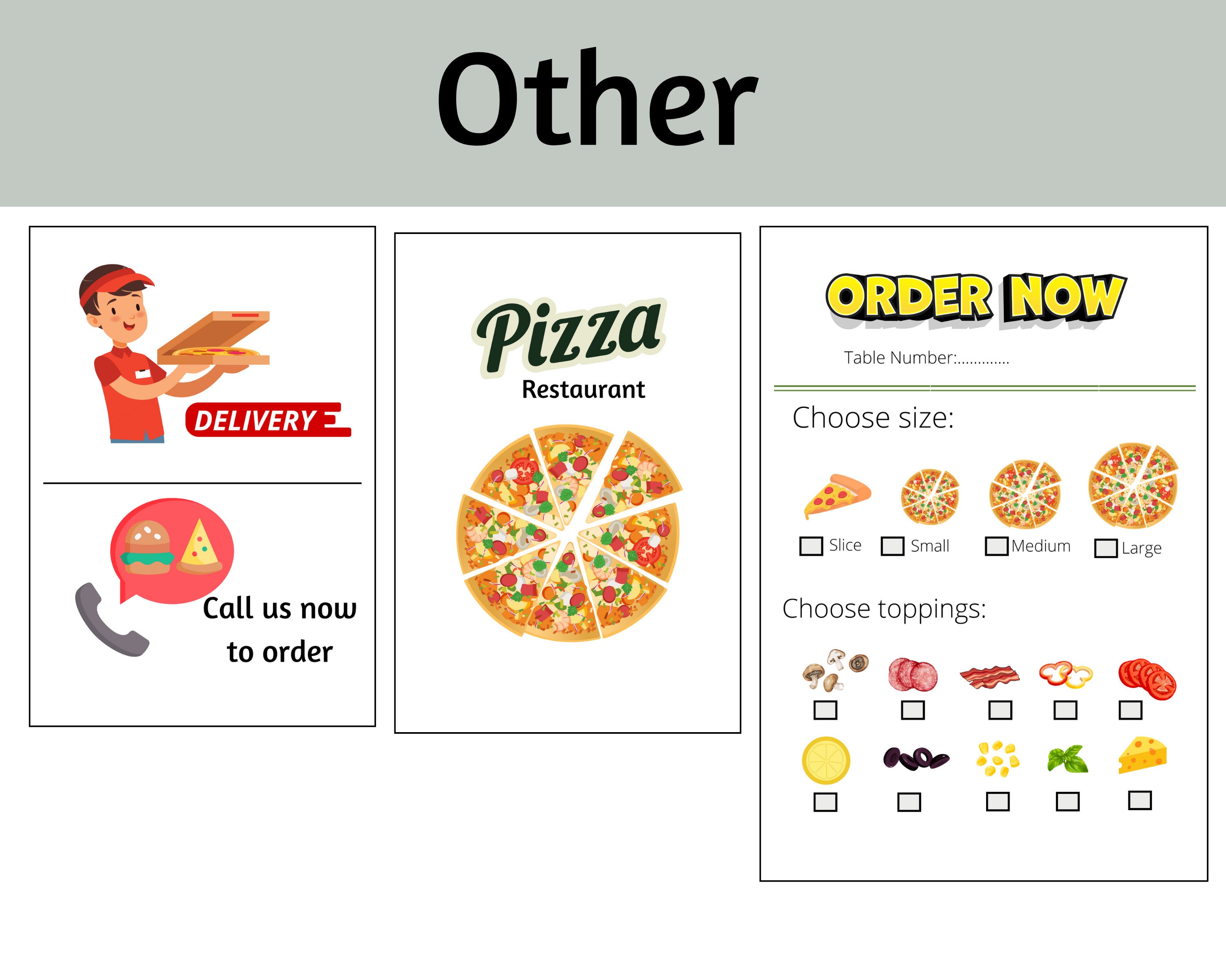 Pizza Restaurant Dramatic Play, Pretend Play, Classroom Dramatic Play ...