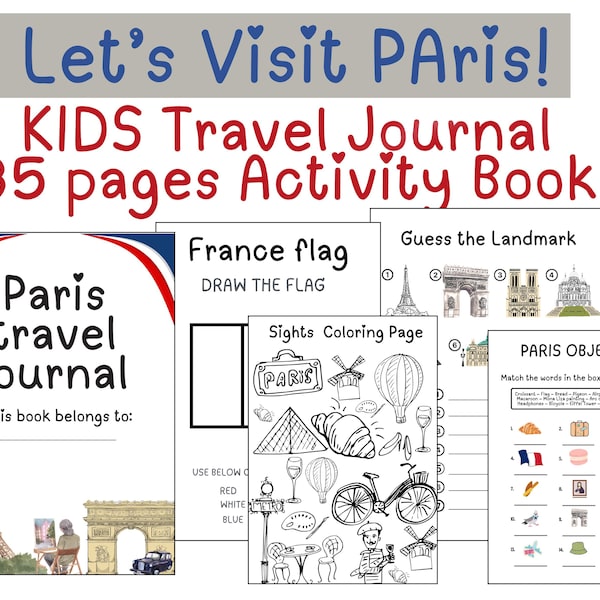Kids Activity France - Etsy