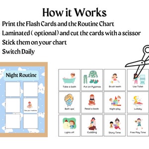 156 Picture Routine Cards for Kids + 4 Routine Chart ,visual Schedule ...