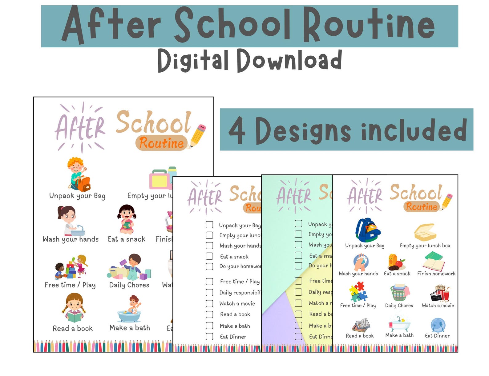 Before and After School Routine | Kids Room Decor | Back to School ...