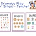Printable Teacher Pretend Play Set | Classroom Dramatic Play ...