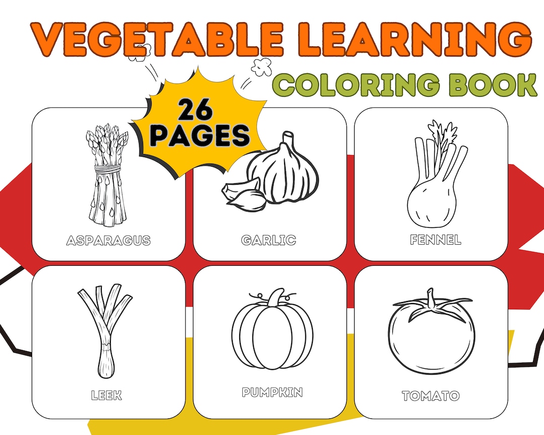 Vegetable Coloring Pages – 26 Printable Alphabet Worksheets for Kids ...