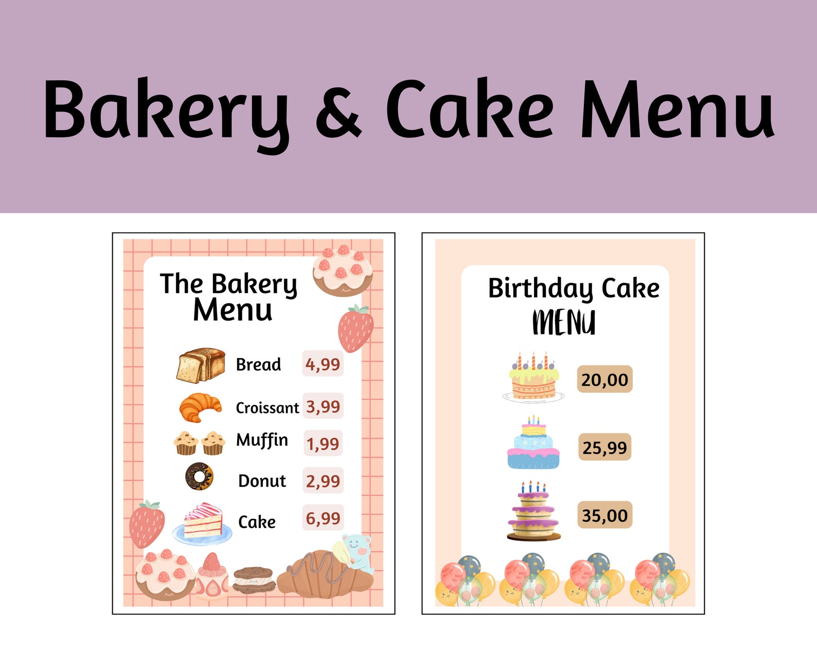 Bakery Shop Dramatic Play Kit ,preschool Sensory Play , Home Dramatic ...