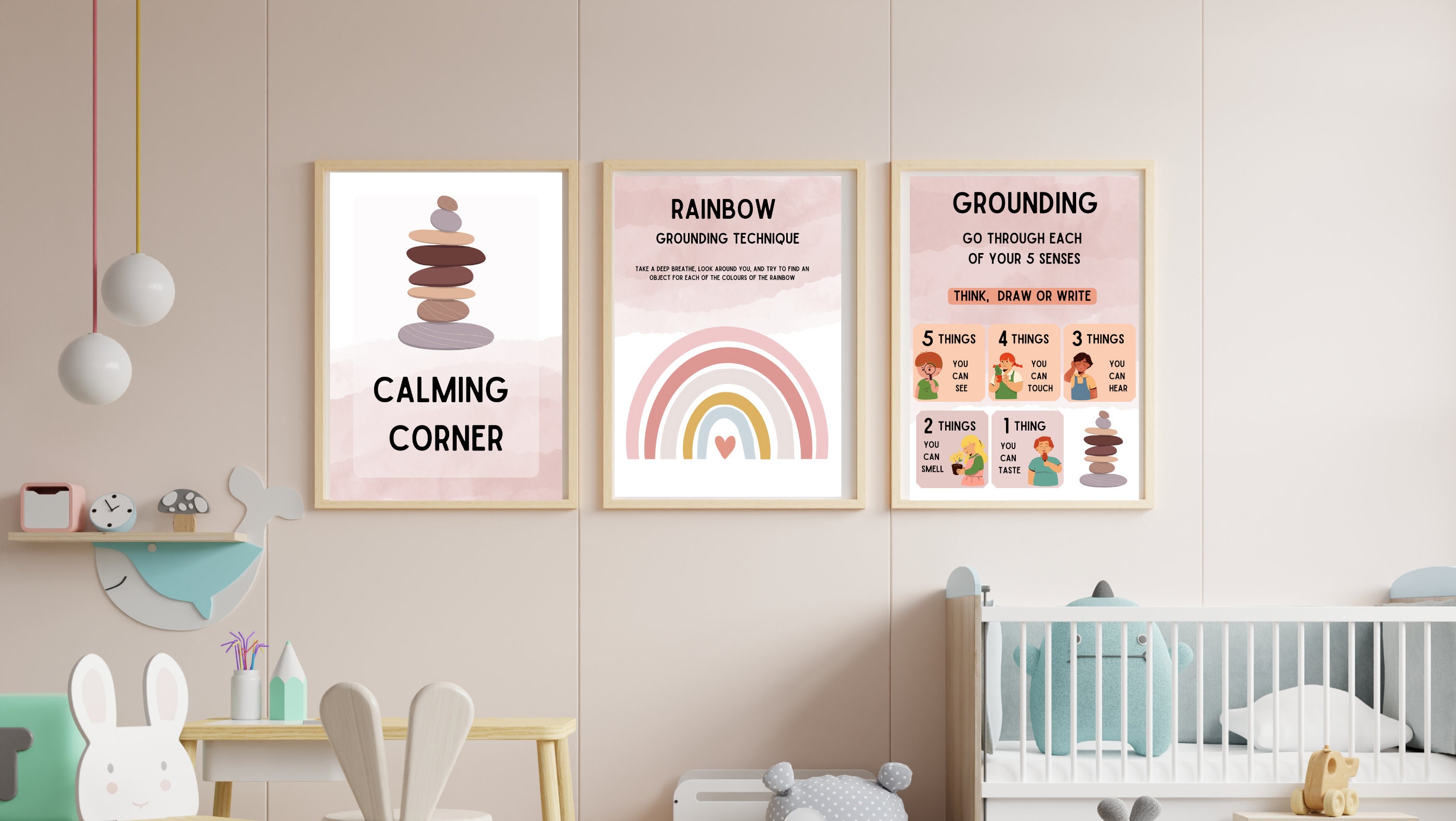 6 Calming Corner Posters ,feelings Poster, Feelings Chart, Feelings ...