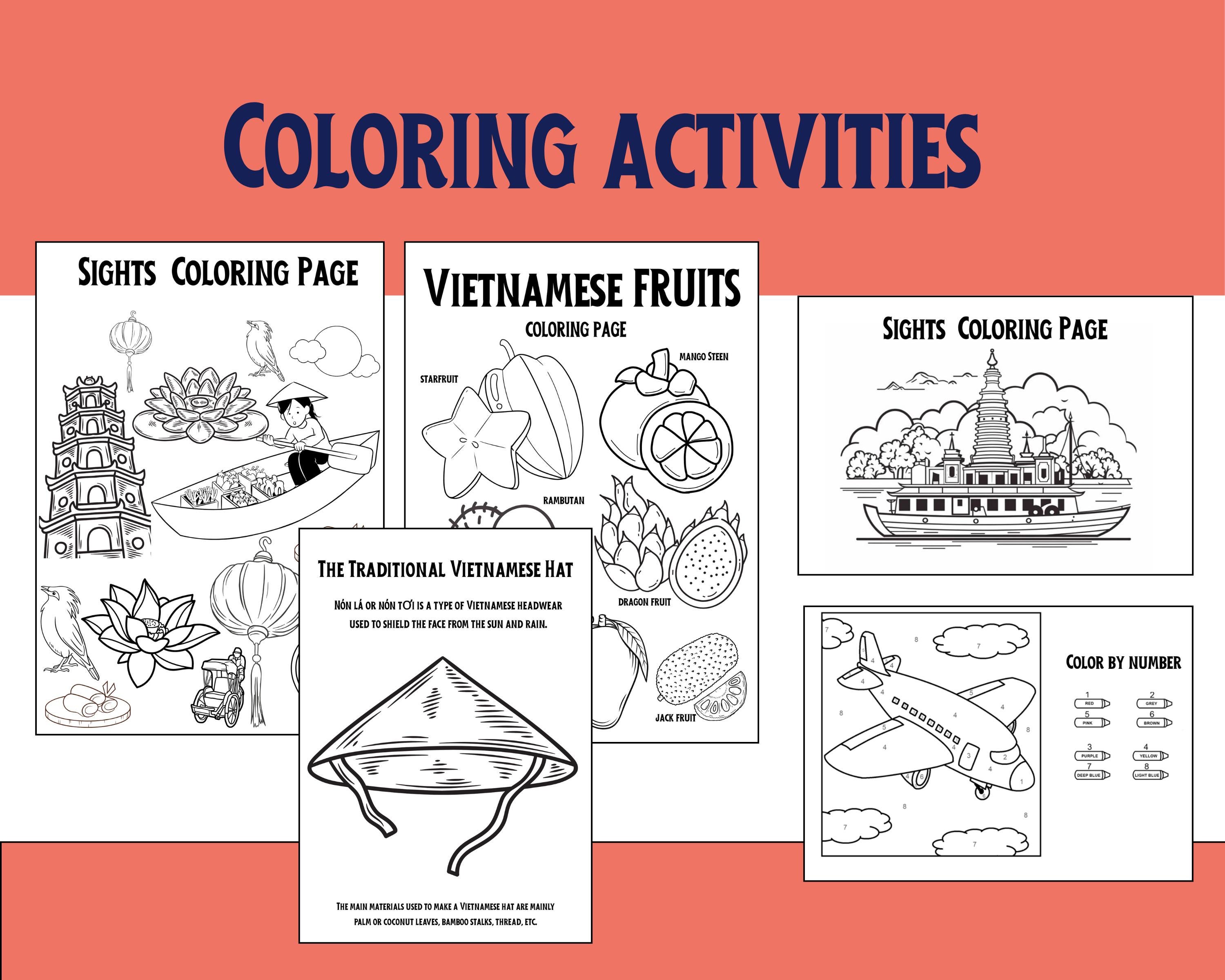 Explore Vietnam – Kids Printable Travel Book With Games, Vietnamese ...