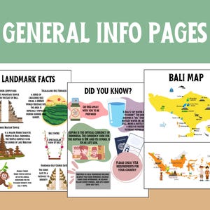 Bali Travel Journal, Kids Travel Activities,printable Coloring and ...