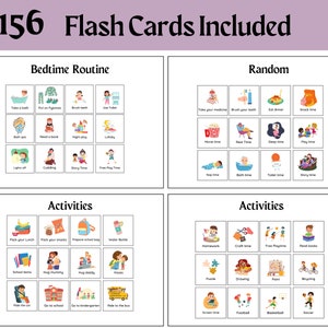 156 Picture Routine Cards for Kids 4 Routine Chart ,visual Schedule ...