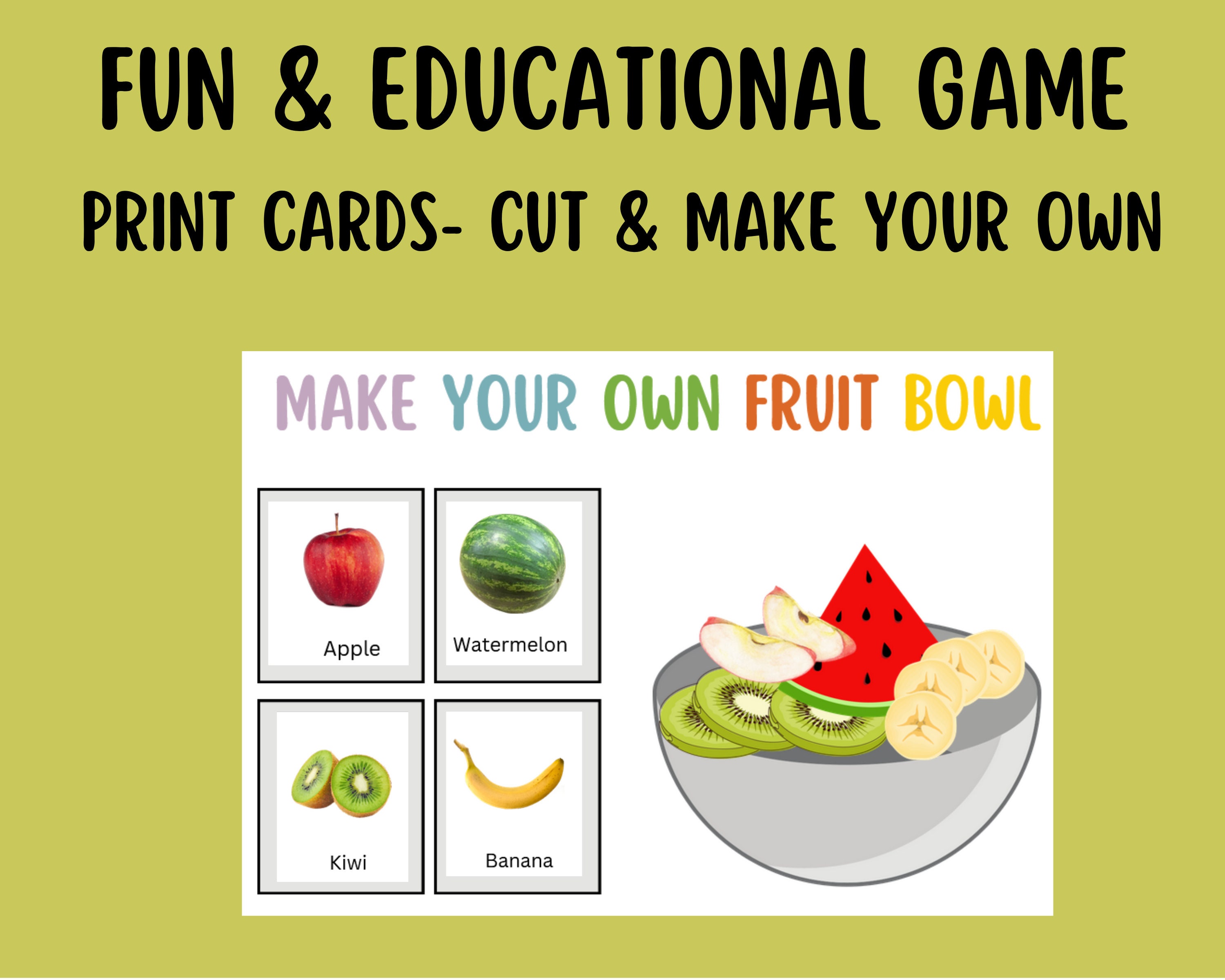 48 Vegetables Real Pictures + 30 Fruit Cards & 12 PAGES Learning Game ...