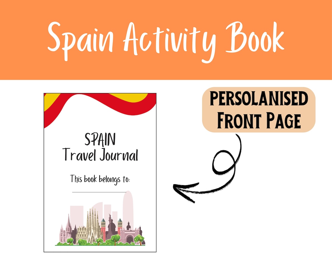 Spain Travel Activities, Kids Printable Worksheets for Barcelona ...