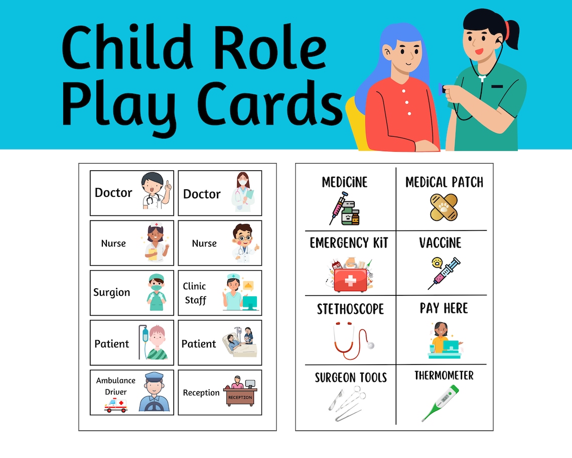 Doctor Printable Pretend Play, Clinic Hospital Dramatic Role Play ...