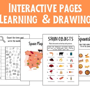 Spain Travel Activities, Kids Printable Worksheets for Barcelona ...