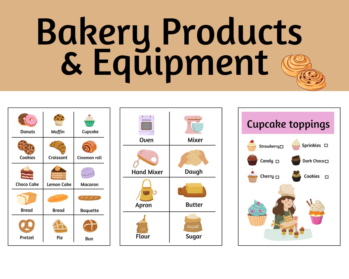 Bakery Shop Dramatic Play Kit preschool Sensory Play Home - Etsy
