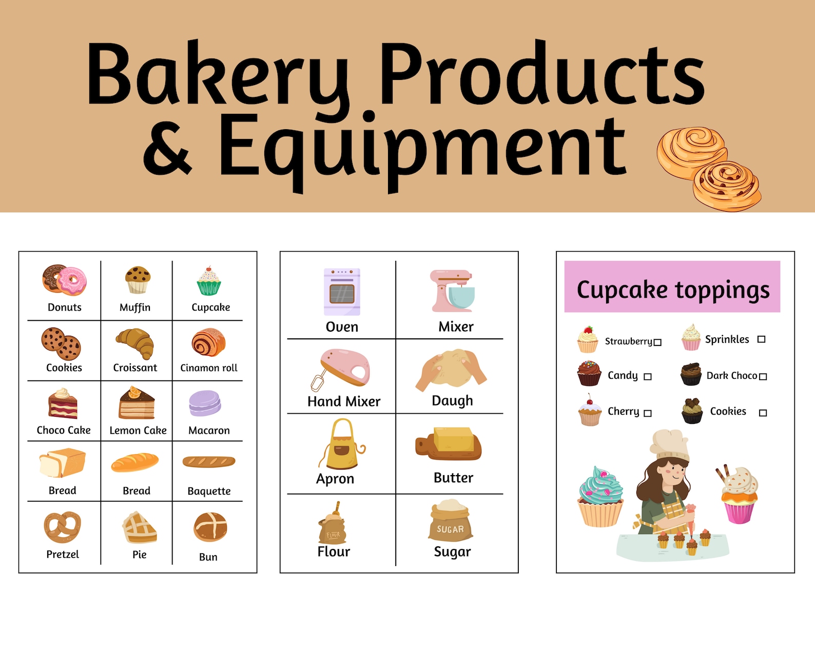 Bakery Shop Dramatic Play Kit ,preschool Sensory Play , Home Dramatic ...