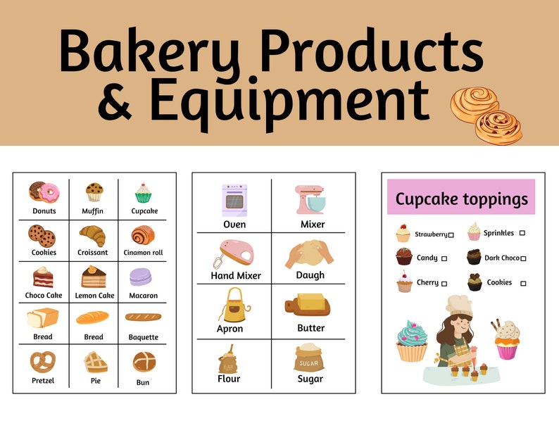 Bakery Shop Dramatic Play Kit ,preschool Sensory Play , Home Dramatic ...