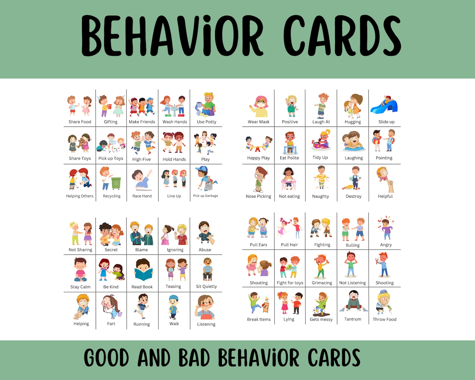 75 Behavior Pecs , First Then Visual Aid , Toddler Behavior Chart ...