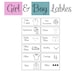 Closet Drawer Lables, Kids Dresser Drawer Labels, Kids Closet Storage ...