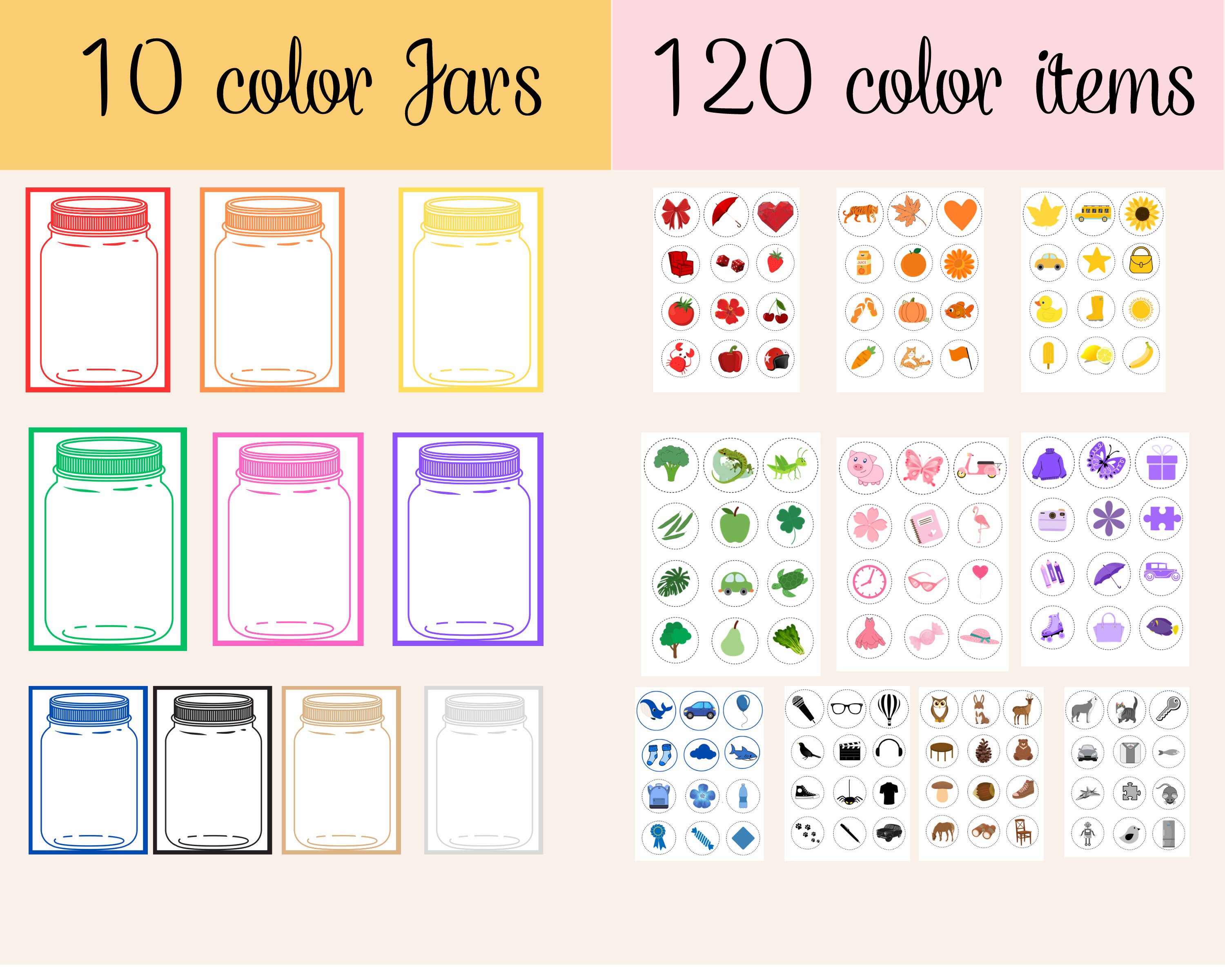 Color Sorting | Matching Game | Montessori Toddler Pintables ...