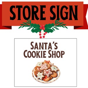 Gingerbread Bakery Pretend Play Center Printable | Santa’s Cookie Shop ...