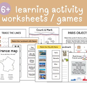 Let’s Explore France! Personalized Kids Activity Book, Travel Journal ...