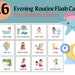 36 Kids Evening Bedtime Routine Flashcards, Kids Activity Chart ...