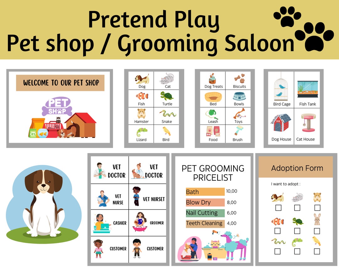 Pet Shop Pretend Learning Play, Dramatic Play, Kids Role Play ...