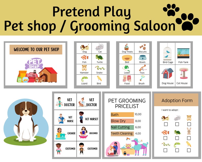 Pet Shop Pretend Learning Play, Dramatic Play, Kids Role Play ...