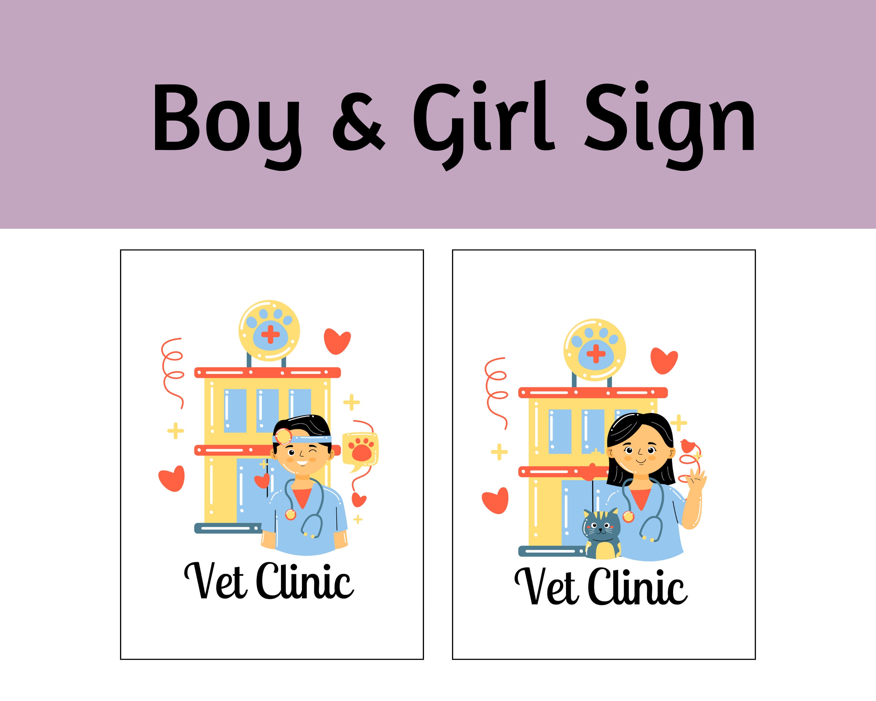 Dramatic Play, Pretend Play Vet Clinic Set, Pet Hospital Pretend Play ...