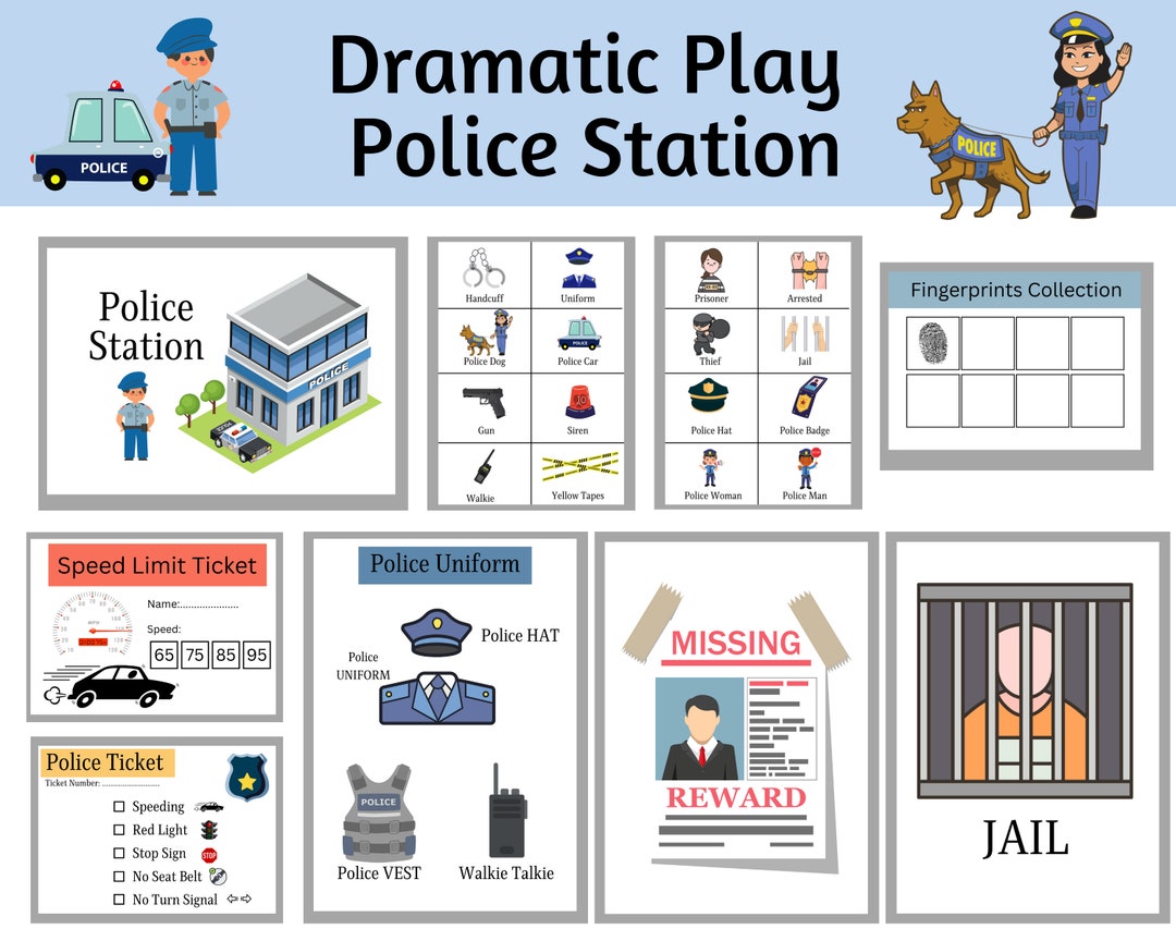 Police Officer Learning Role Play, Pretend Play, Toddler Dramatic Play ...