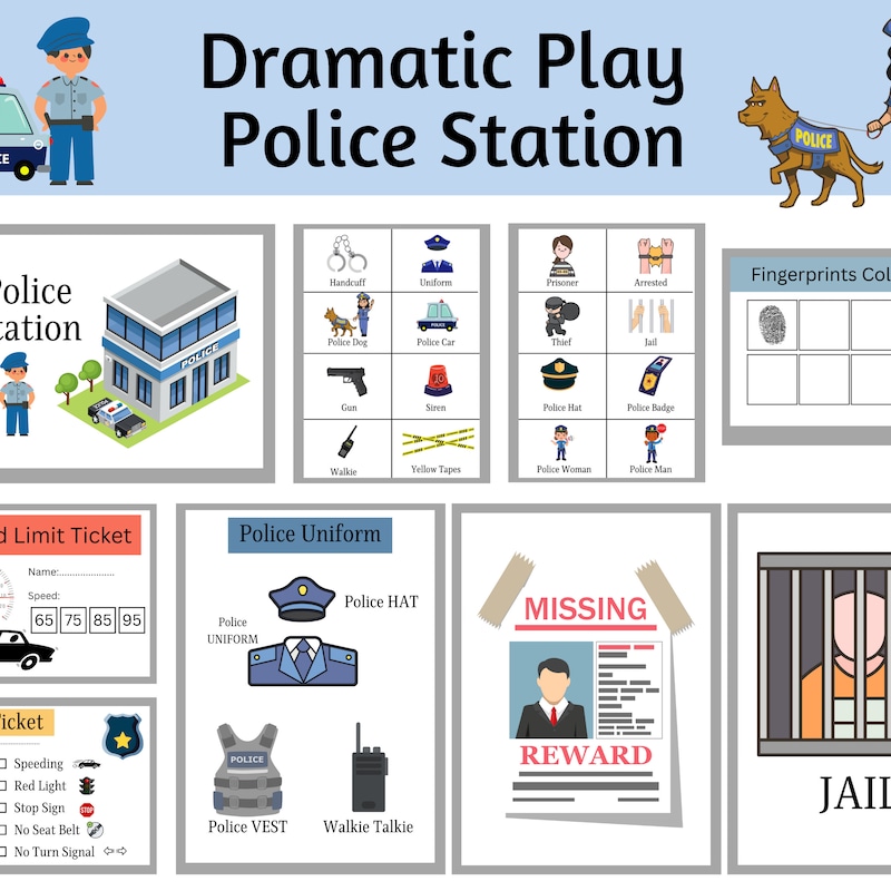 Kids Police Station Sign - Etsy