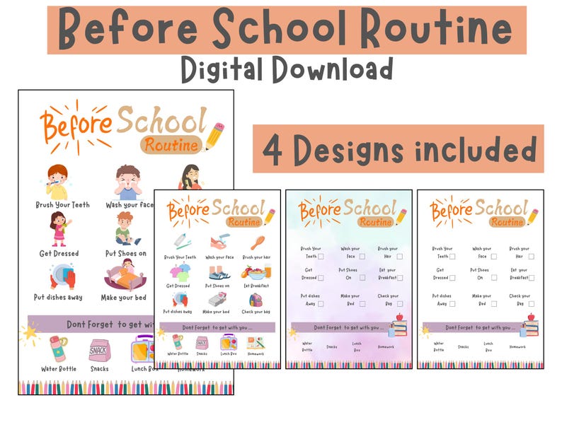 Before and After School Routine | Kids Room Decor | Back to School ...