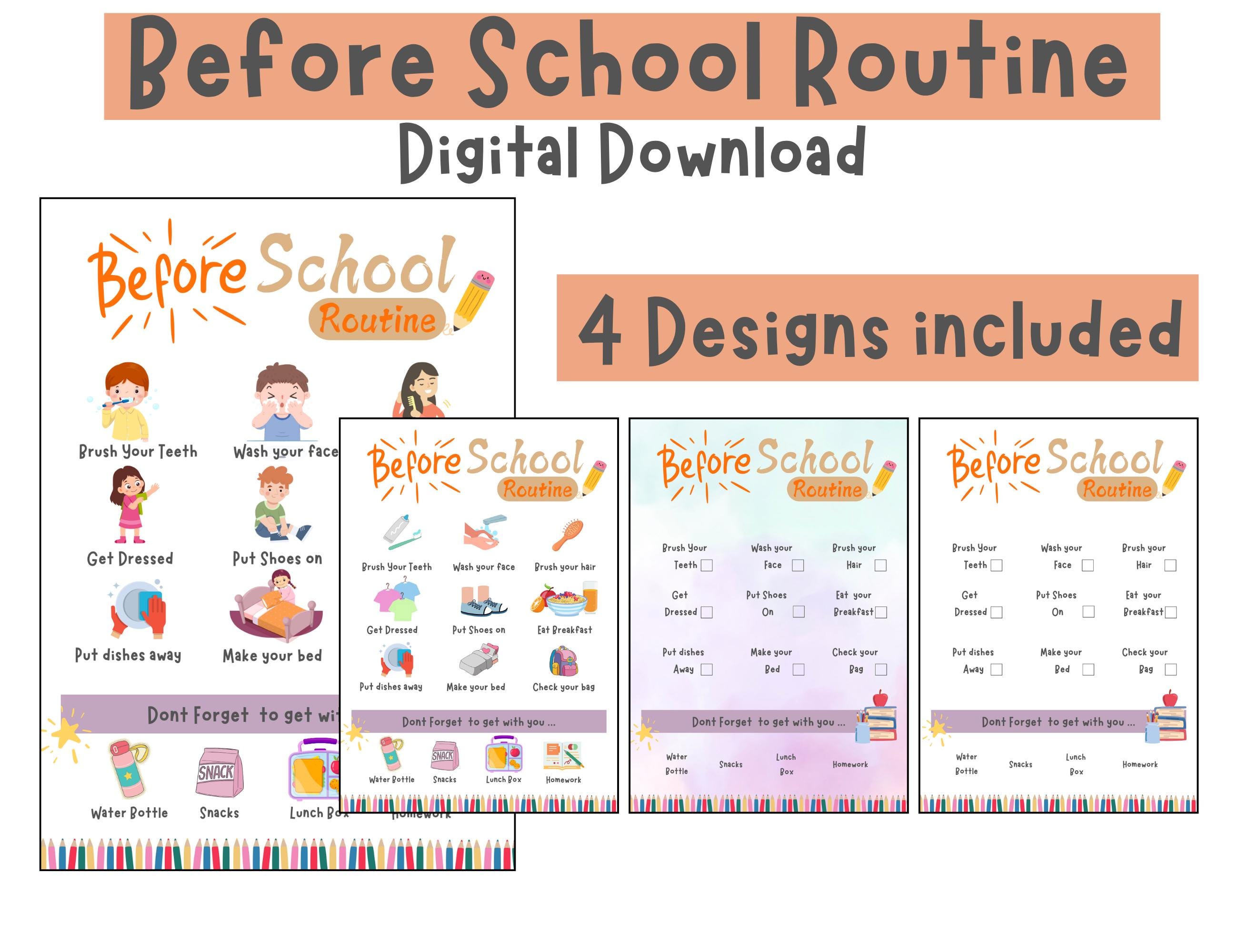 Before and After School Routine | Kids Room Decor | Back to School ...