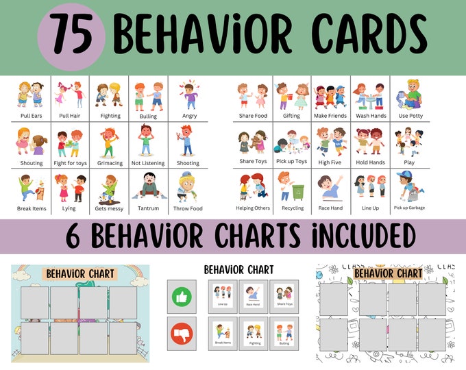 75 Behavior Pecs , First Then Visual Aid , Toddler Behavior Chart ...