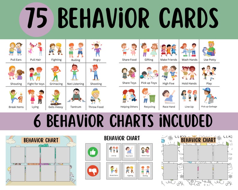 75 Behavior Pecs , First Then Visual Aid , Toddler Behavior Chart ...