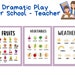 Printable Teacher Pretend Play Set | Classroom Dramatic Play ...