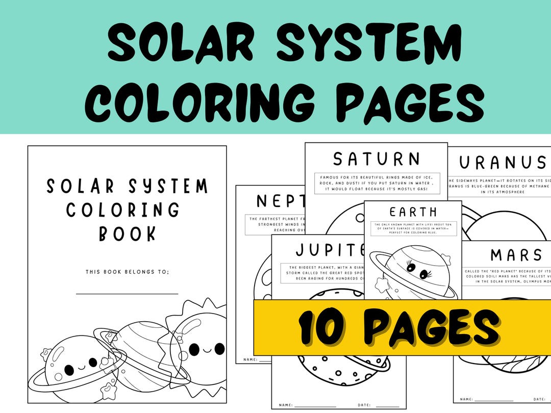 Solar System Coloring Pages | Printable Space Activity | Planets ...