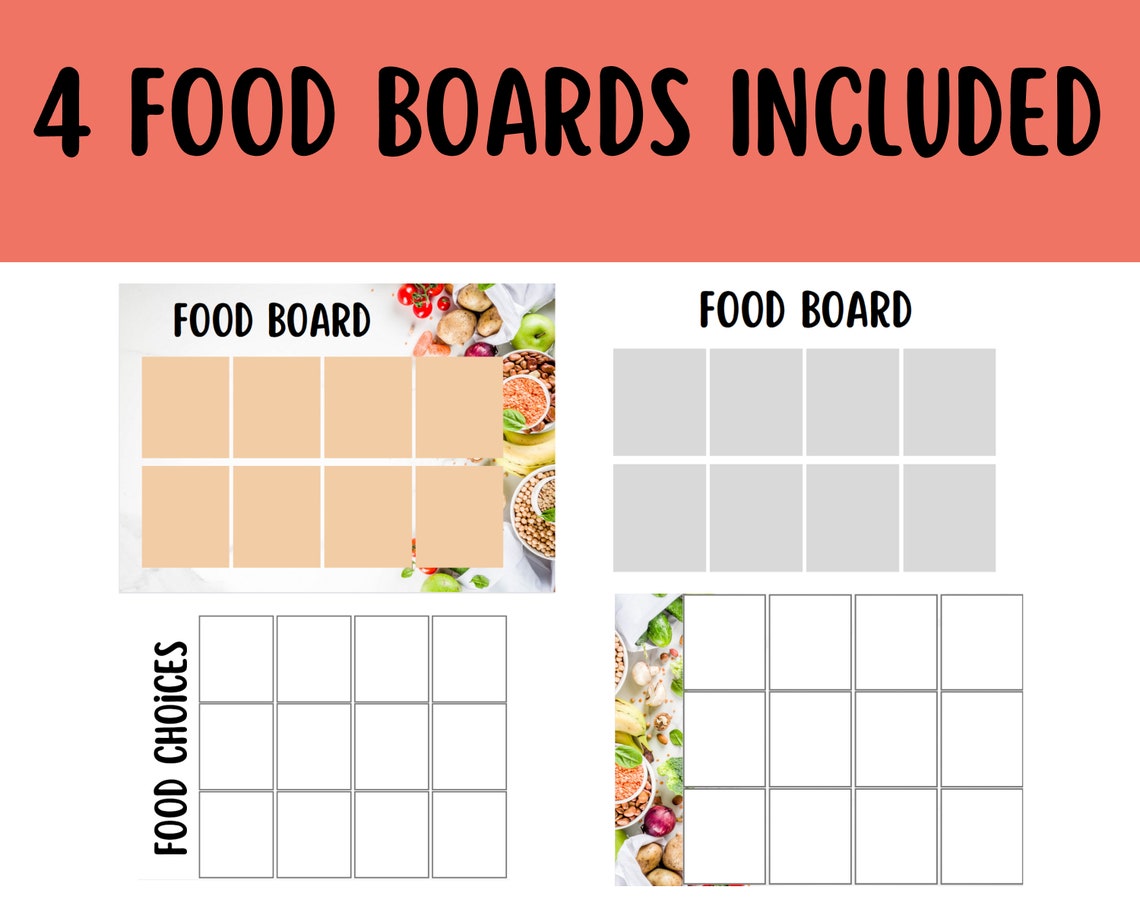225 Printable Food Images for Kids | Meal Planning Boards | Fun ...