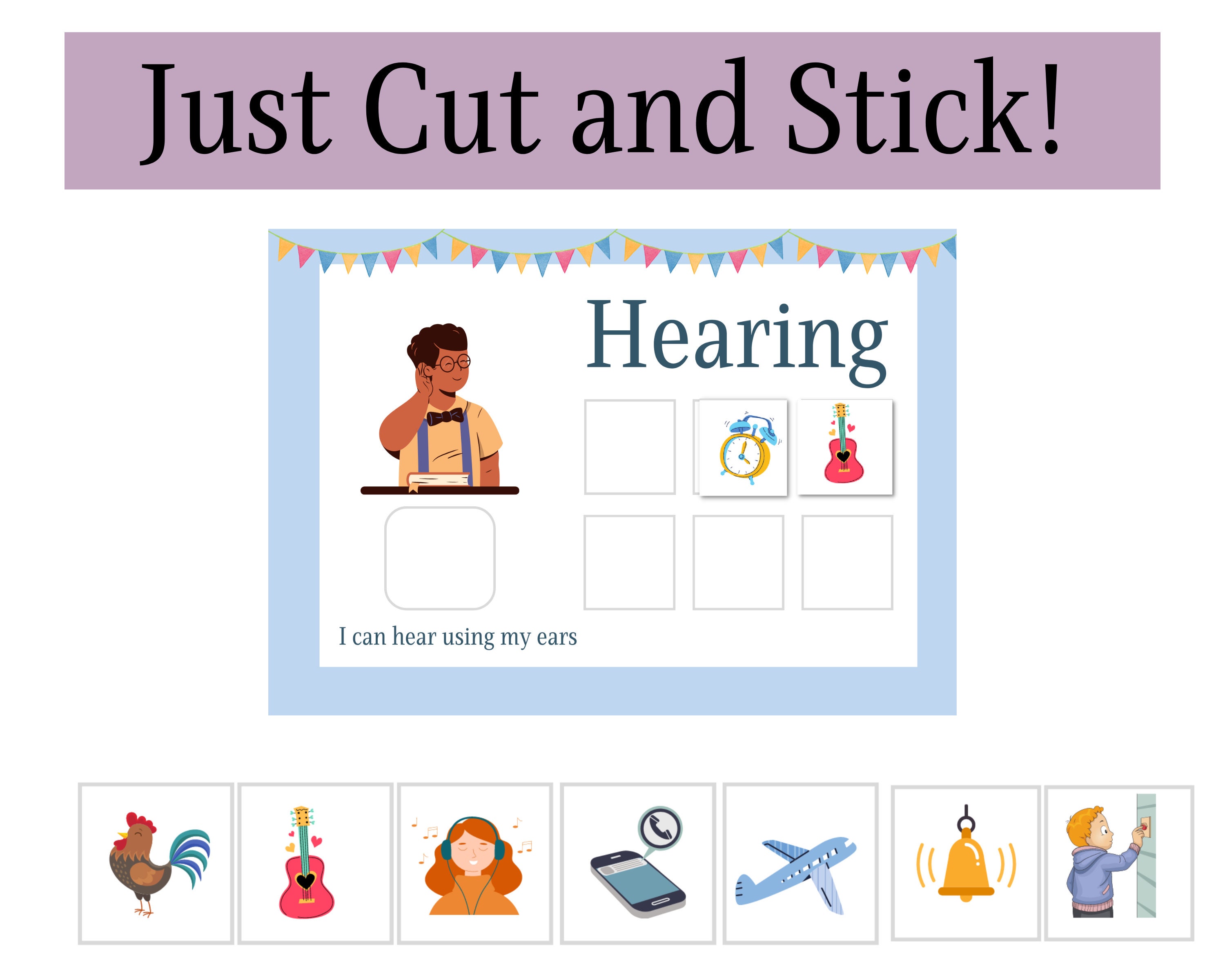 Printable Five Senses Learning Activity | Educational Sorting Game ...