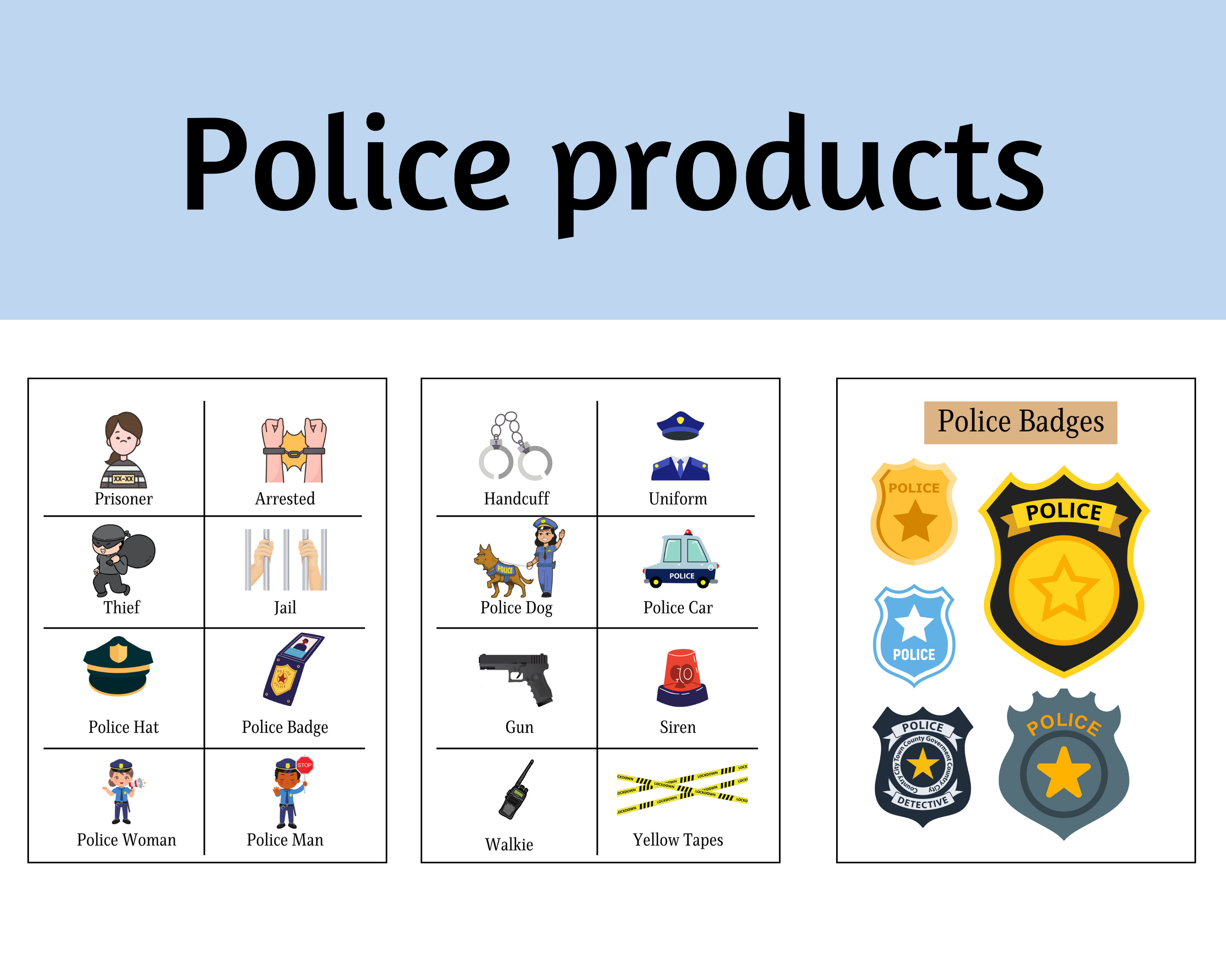 Police Officer Learning Role Play, Pretend Play, Toddler Dramatic Play ...