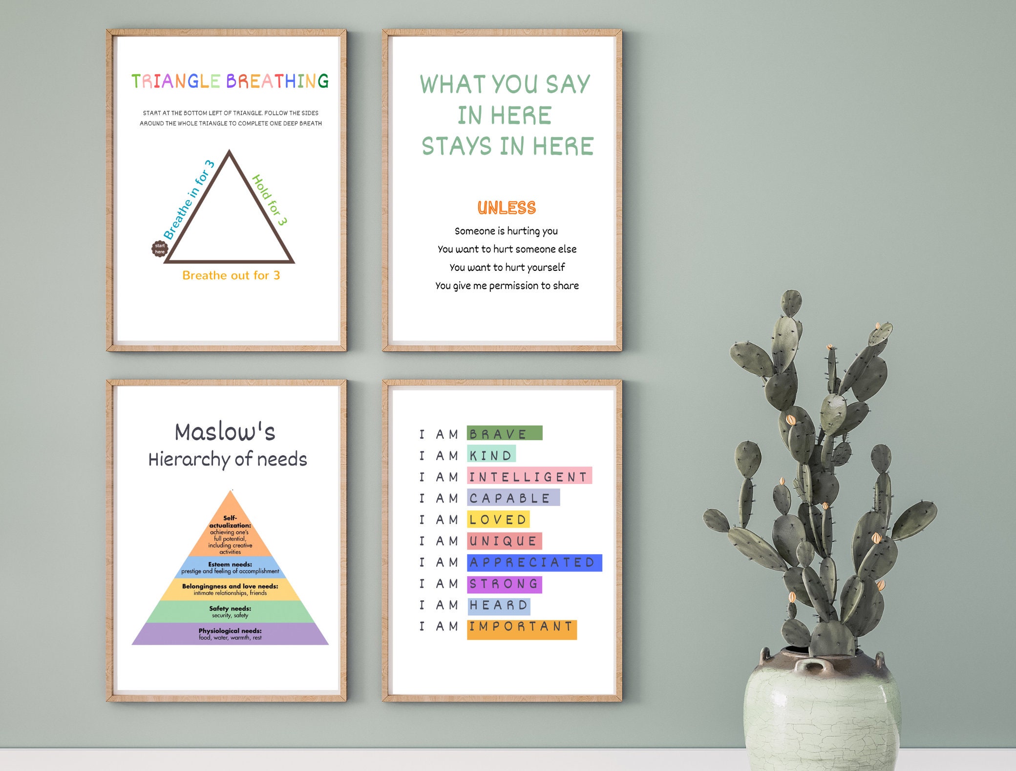 20 School Counseling Signs Posters Psychologist Office Decor - Etsy