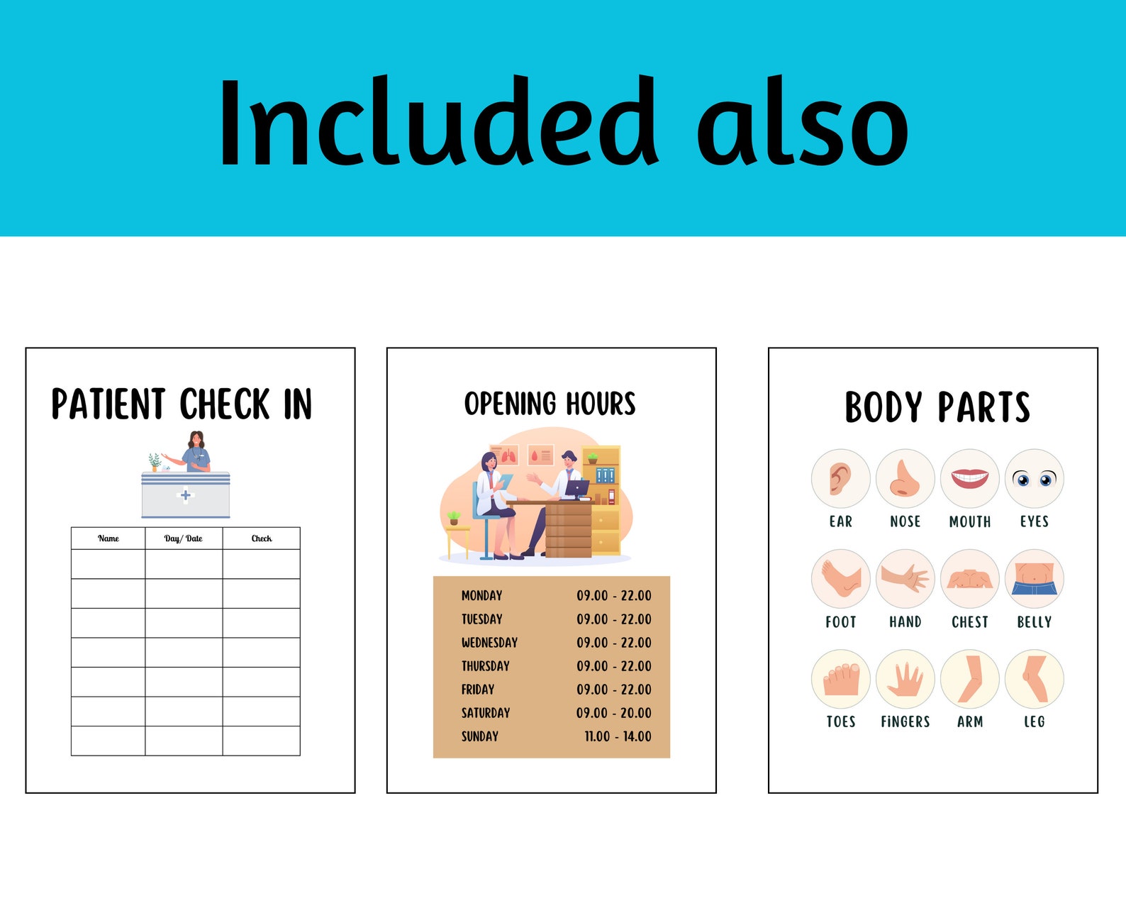 Doctor Printable Pretend Play, Clinic Hospital Dramatic Role Play ...