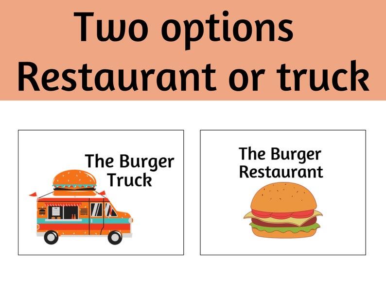 Hamburger Dramatic Play, Burger Shop Pretend Play, Classroom Dramatic ...