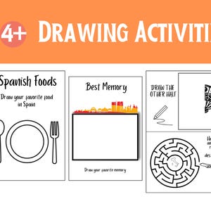 Spain Travel Activities, Kids Printable Worksheets for Barcelona ...